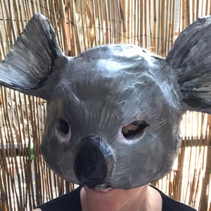 Koala Bear Mask, Koala Bear, Marsupial, Mask, Wearable, Paper Mache - Etsy