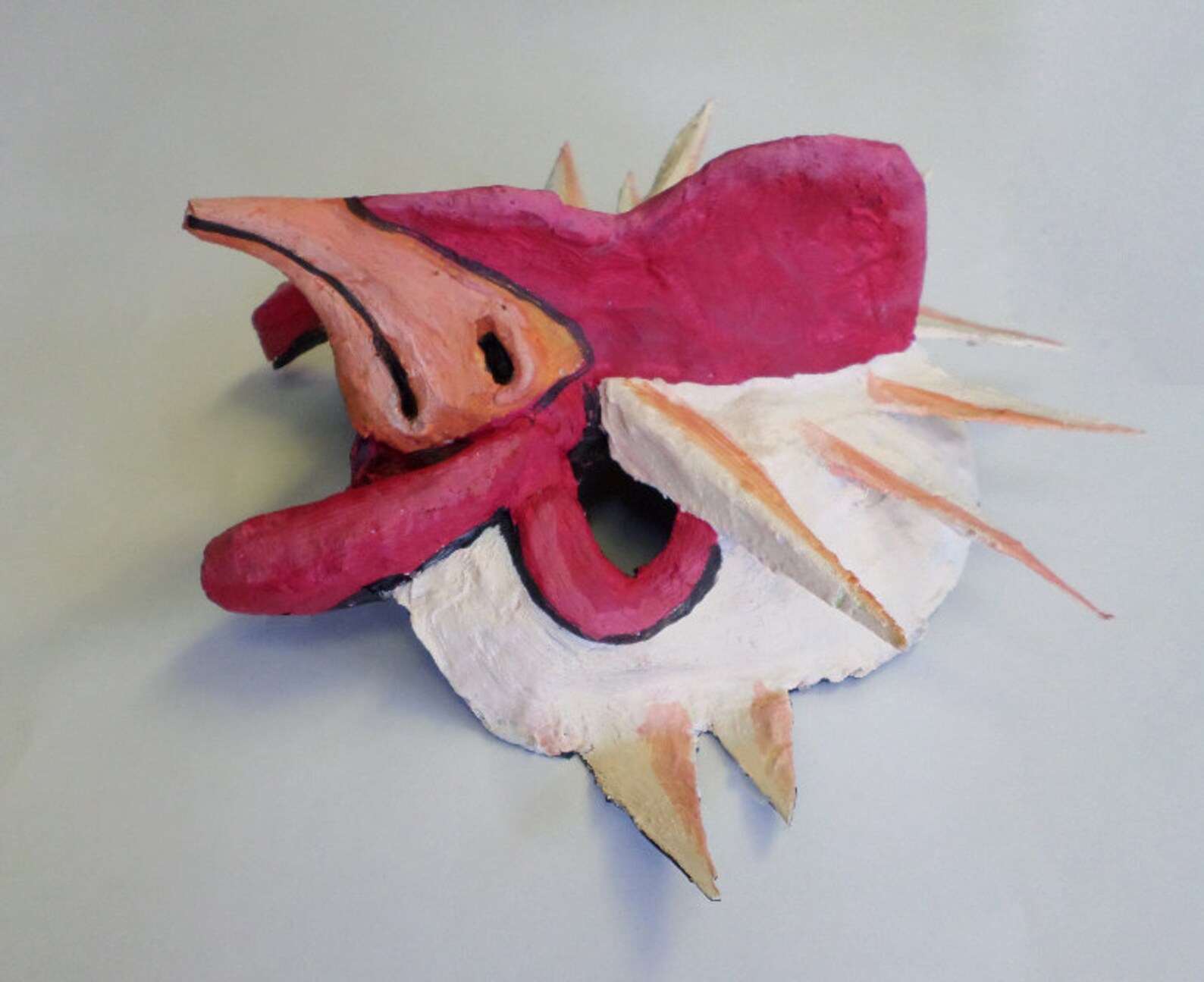 Chicken Mask Hen Paper Mache Farm Animal Fowl Chicken - Etsy