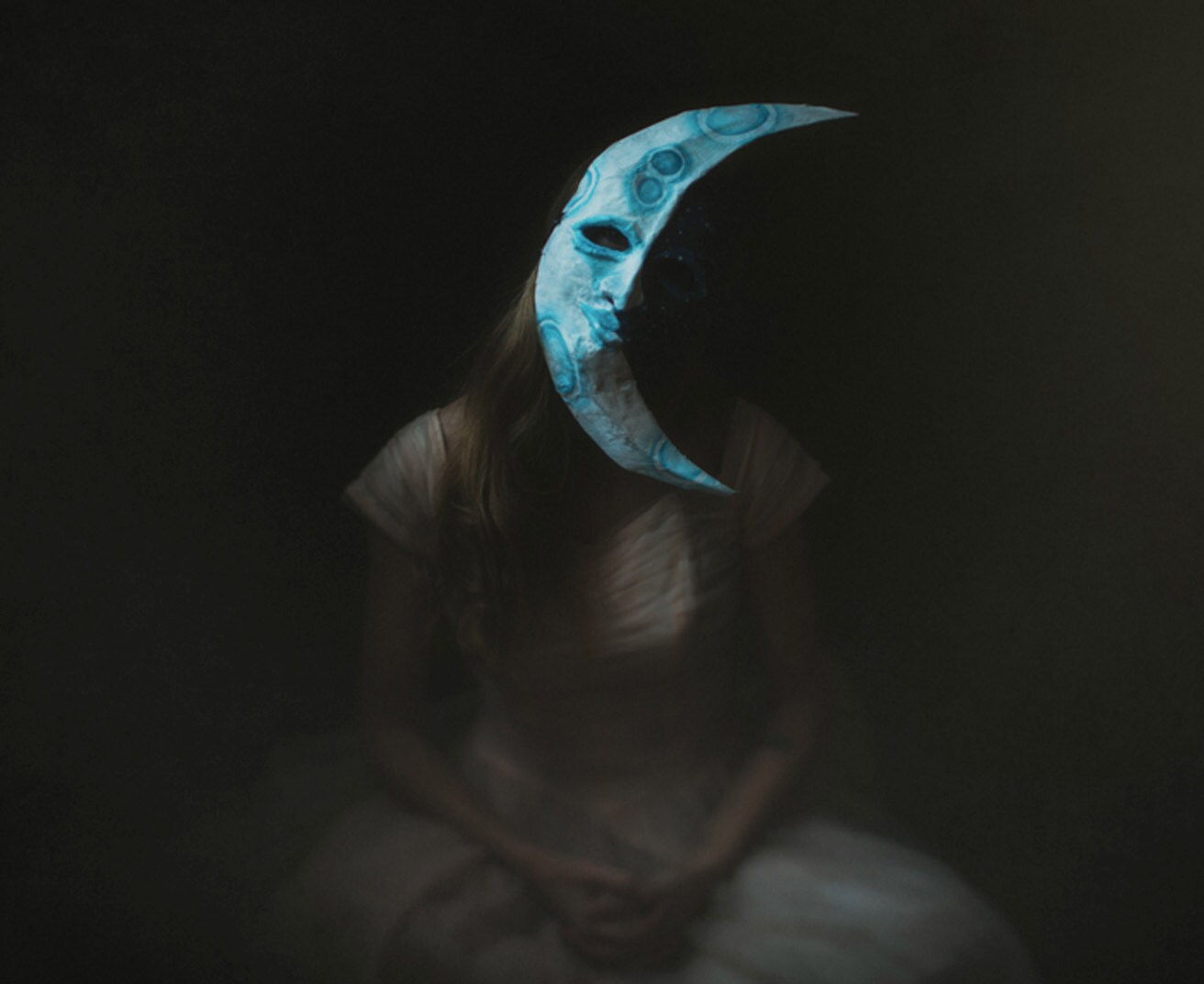 Moon and Stars Mask nurserywearablenight sky lunar white | Etsy