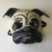 Pug Mask, Dog Mask, Paper Mache Wearable - Etsy