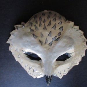 White Owl Mask, Eagle Owl, Owl Mask, Bird, Wearable, Paper Mache - Etsy