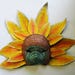 Sunflower Mask Sunflower Flower Paper Mache Wearable - Etsy