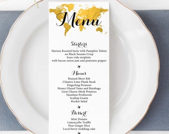Forest Theme Wedding or Event Menu Customized Printable | Etsy
