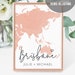 World Map Wedding Invitation Set Customize, Download and Print - Etsy