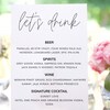 Customized Printable Travel Theme Menu Wedding Menu Event Menu Gold ...