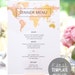 World Map Menu - Travel Themed Weddings Template - Wedding Day ...