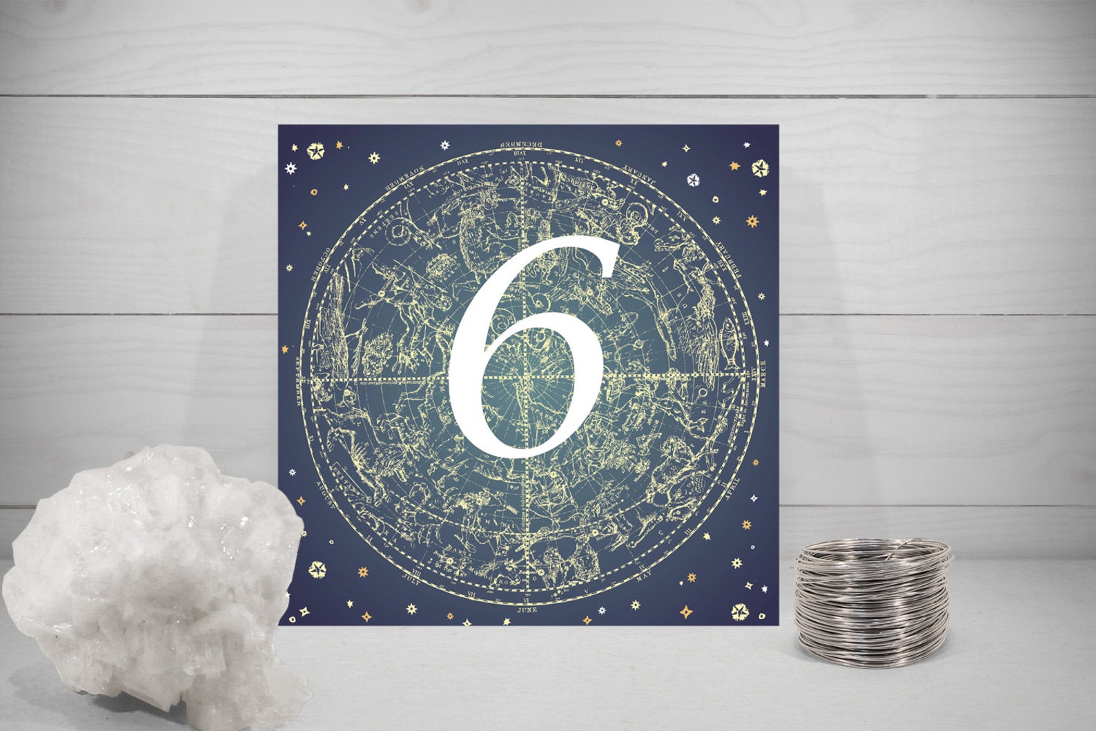 Printable Table Numbers 1 20 Vintage Zodiac Constellation - Etsy