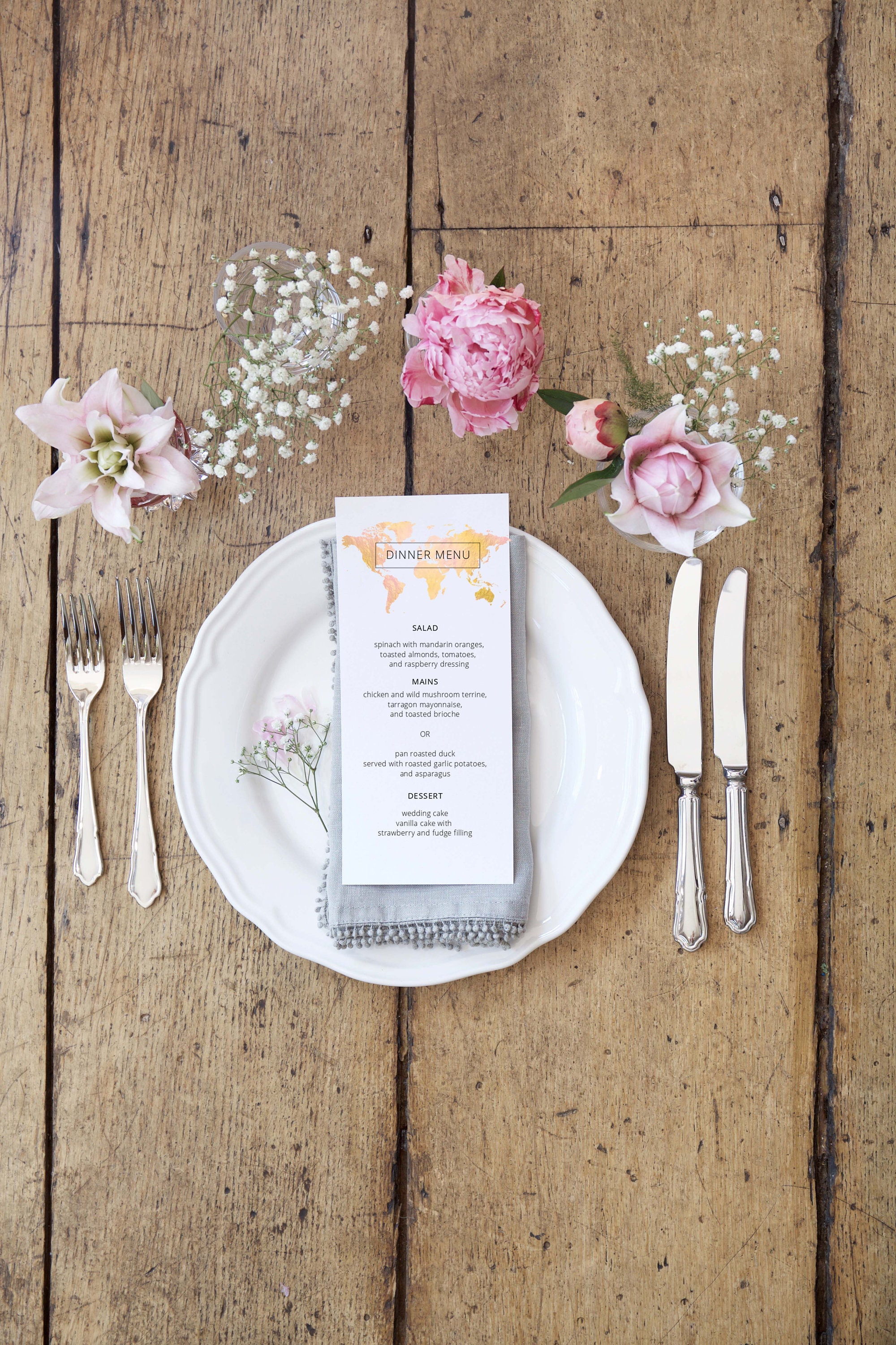 World Map Menu - Travel Themed Weddings Template - Wedding Day ...