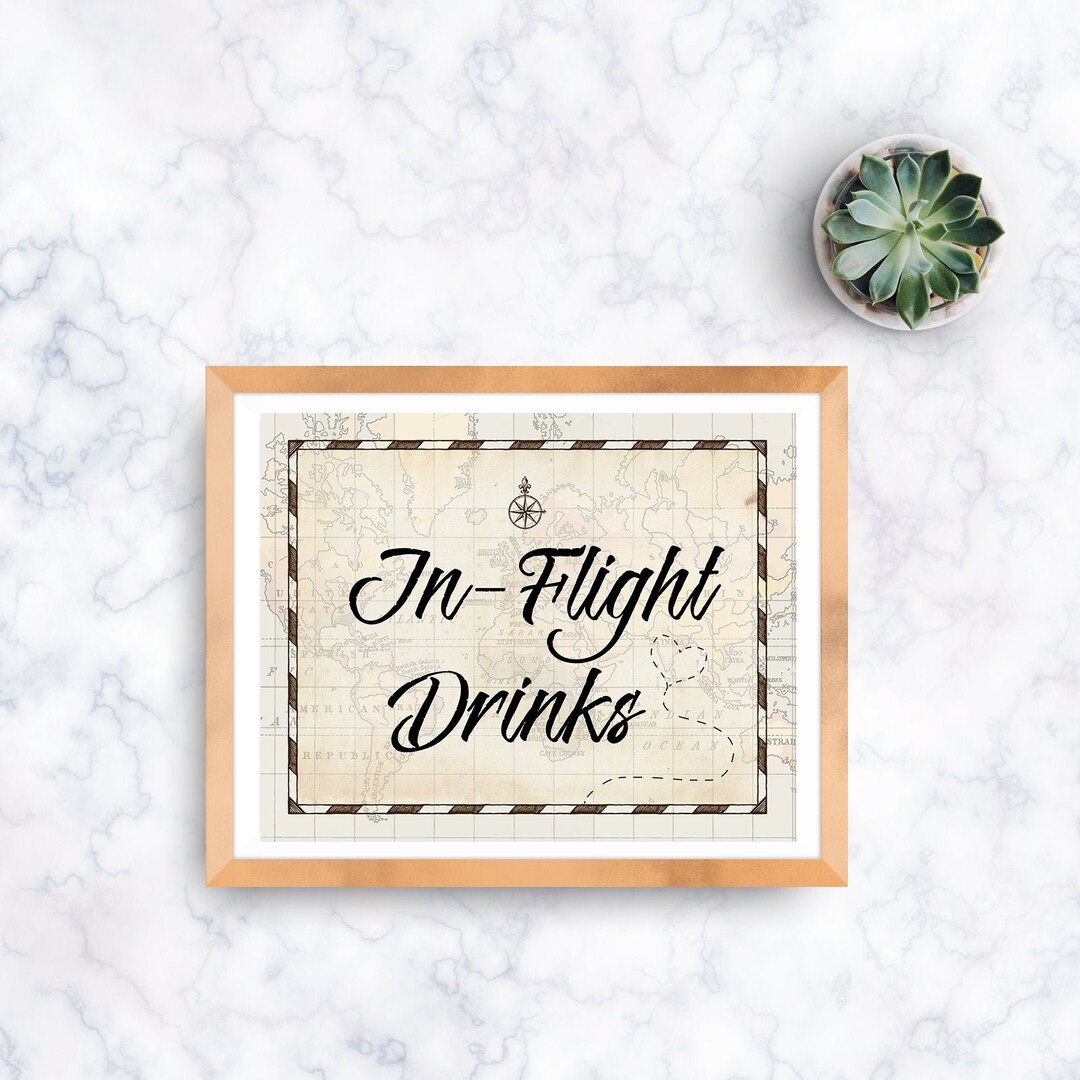 Check in Digital Printable - Guest Table - Travel Theme Vintage World ...