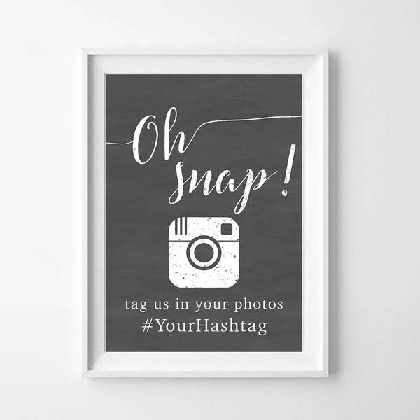 Hashtag Chalkboard - Etsy