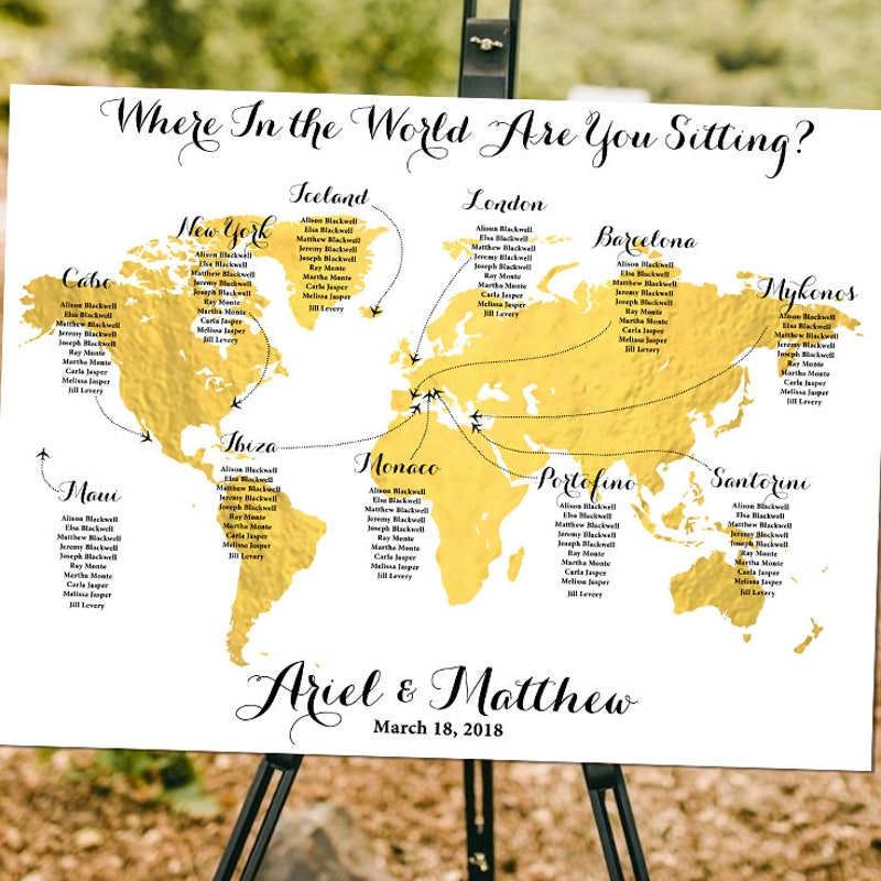 World Seating Chart - Etsy