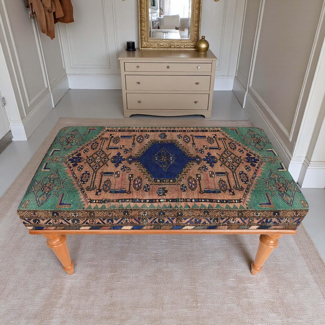 Oriental Medallion Bench, Persian Style Bench, Handmade Furniture ...