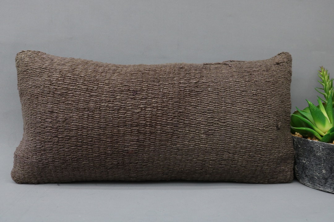 Kilim Pillow Covers, Personalized Gift, Personalized Pillow, 8x16 Brown ...