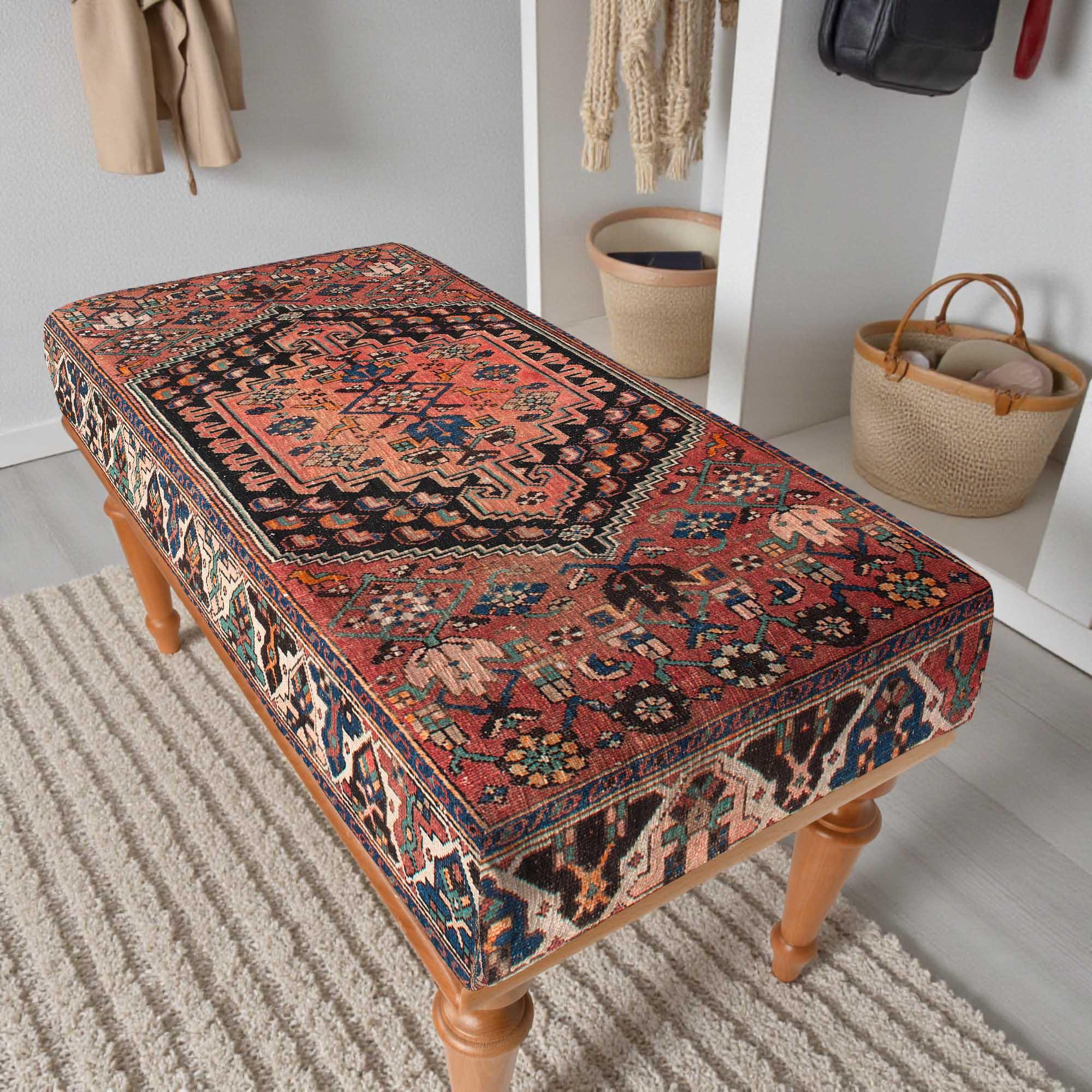 Persian Style Bench, Living Room Furniture, Ethnic Pattern Bench ...