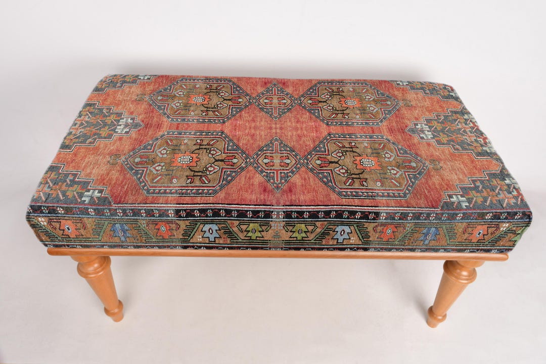 Aztec Bench, Bohemian Bench, Desk Bench,ottoman Bench, Upholstered ...