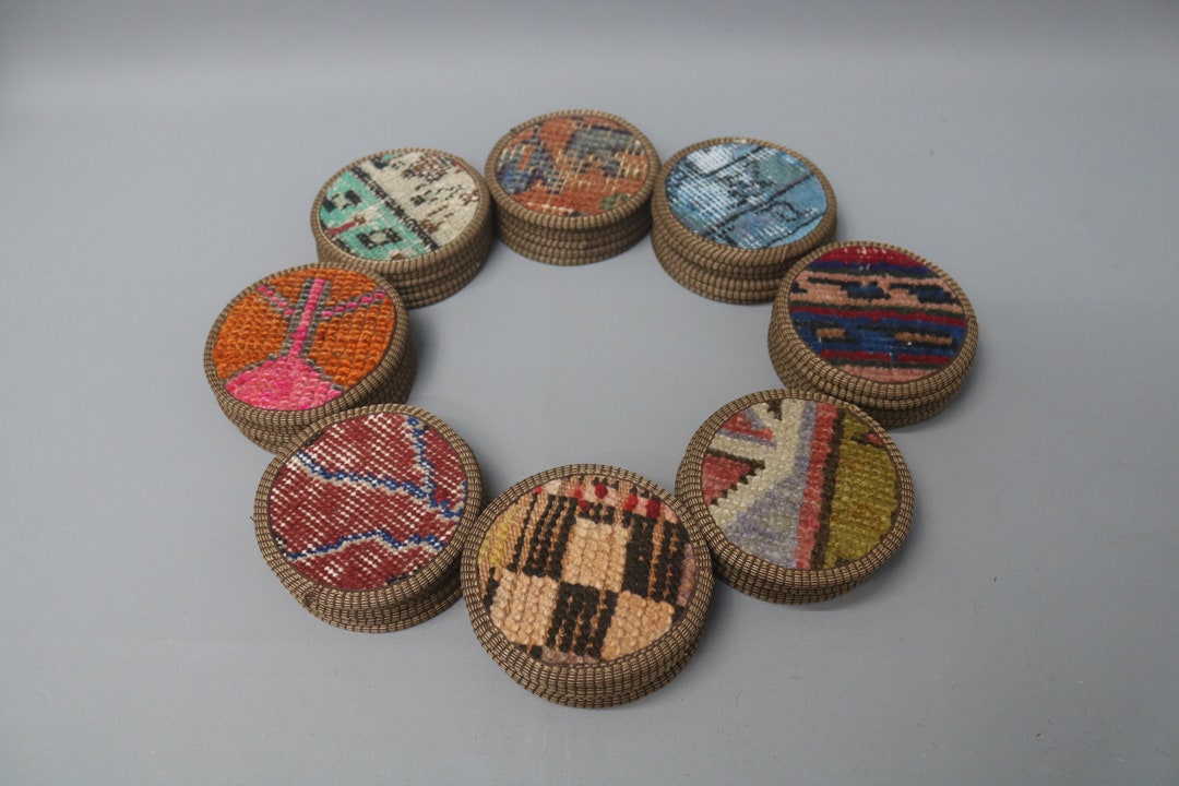 Traditional Coaster, Tribal Coaster, Rustic Coaster, Beer Coaster ...