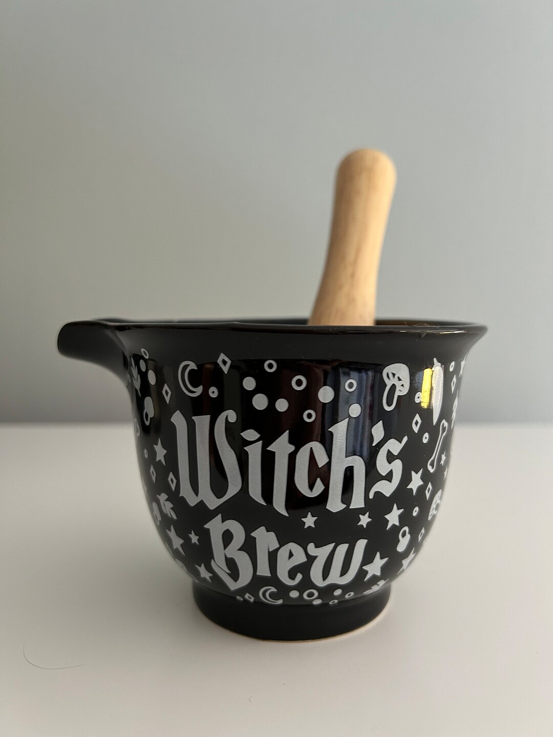 Witch’s Brew Cauldron Soy Candle- Mortar and Pestle-fun Halloween Decor ...