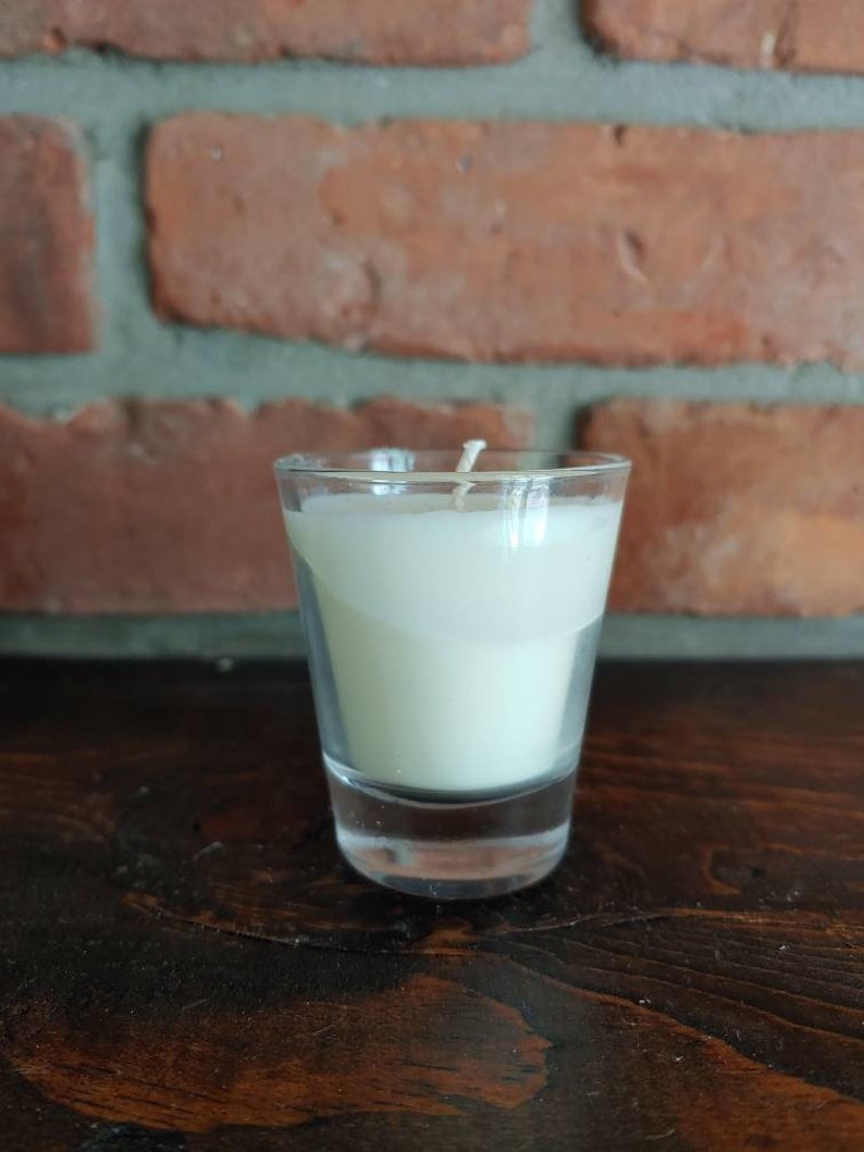 Skull Shot Glass Candle- Skull Candle- Bar Decor- Skull Decor- Custom ...