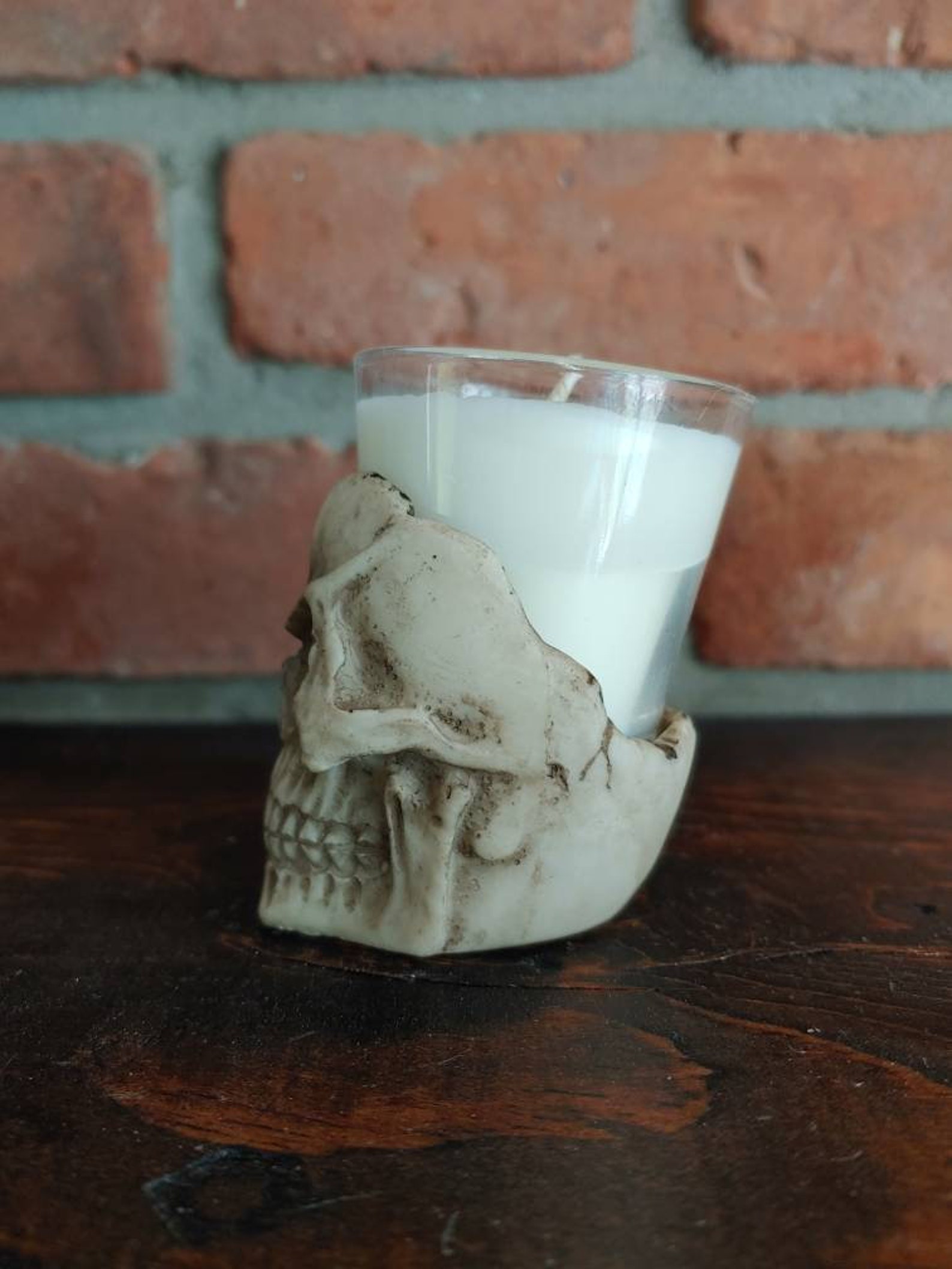 Skull Shot Glass Candle- Skull Candle- Bar Decor- Skull Decor- Custom ...