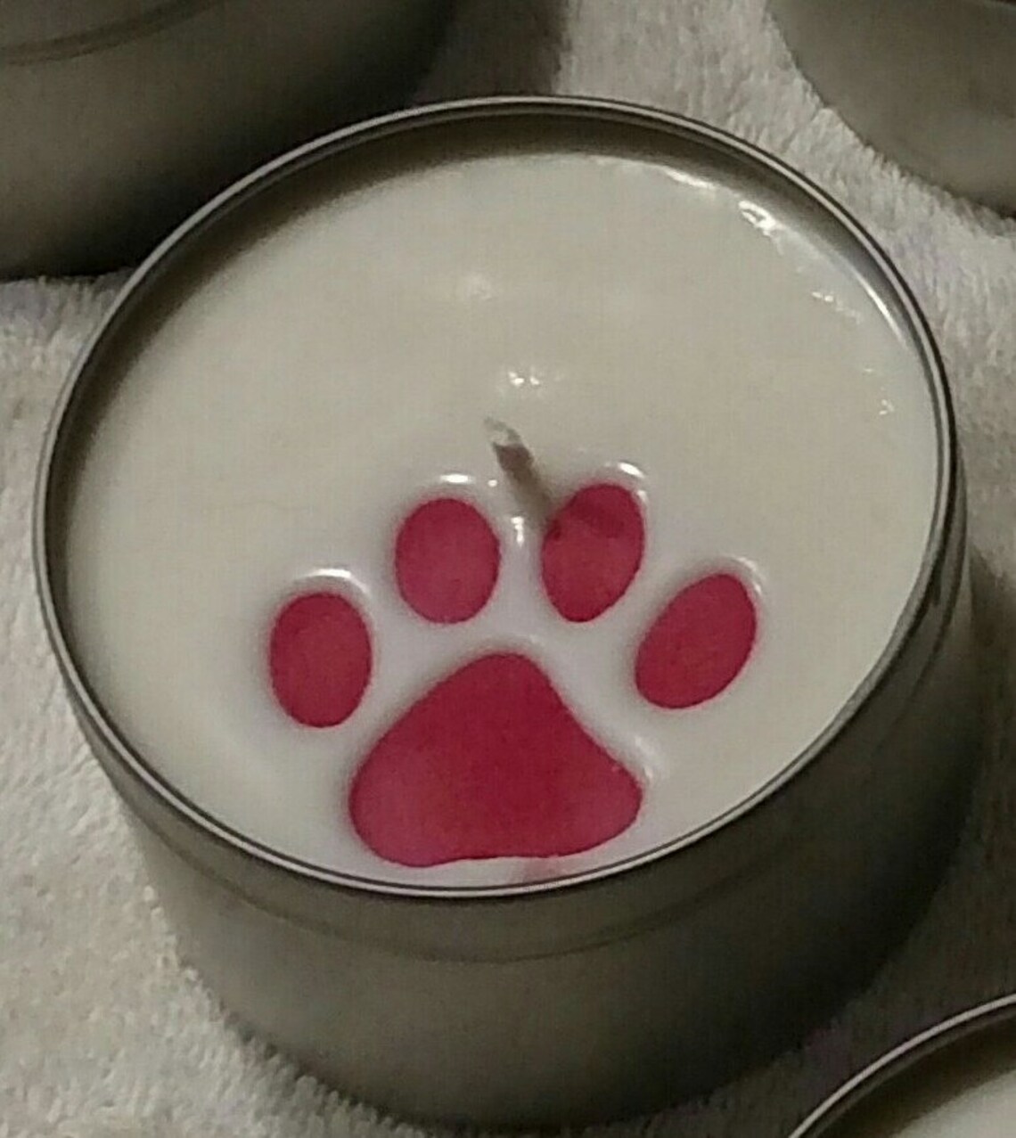 Paw Print Candle-100 Percent Soy Wax Rescue Dog Dog | Etsy