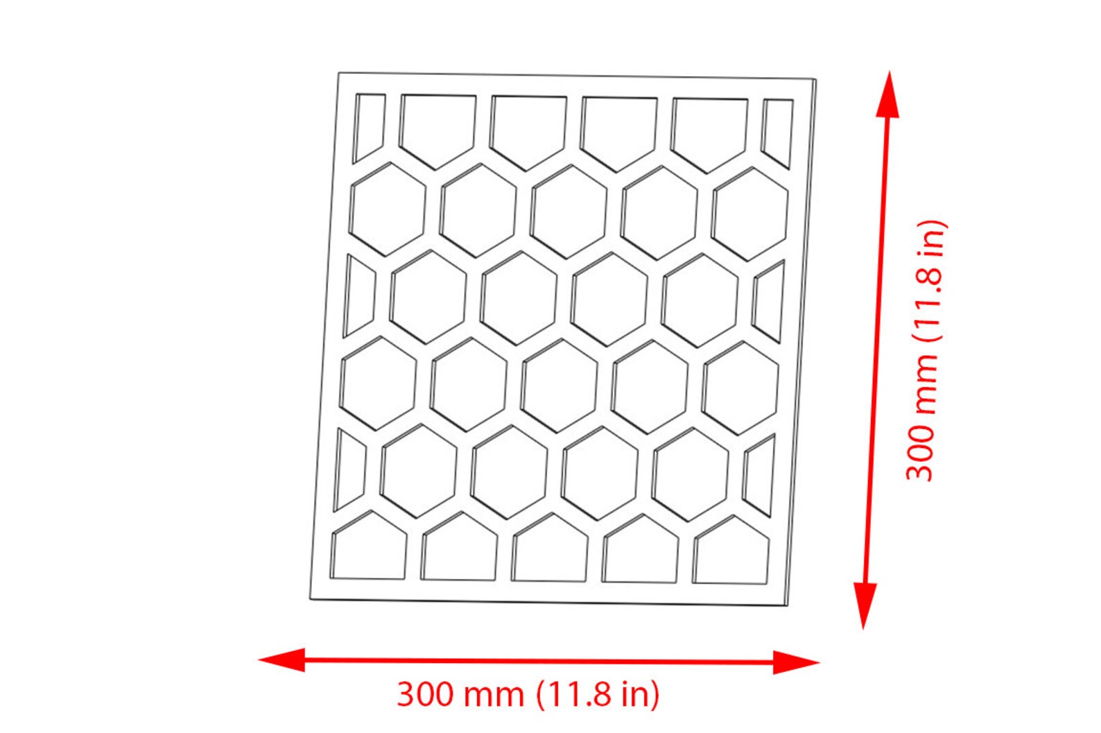 Honeycomb Pattern Style Wooden Handmade Room Division Wall - Etsy