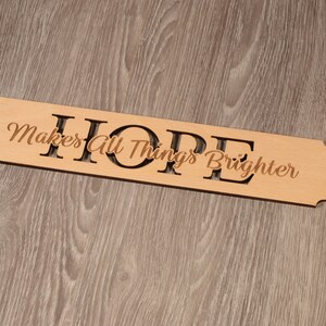 Hope Wall Sign, Hope Wood Wall Art, Hope Wall Decor, Hope Wooden Sign ...