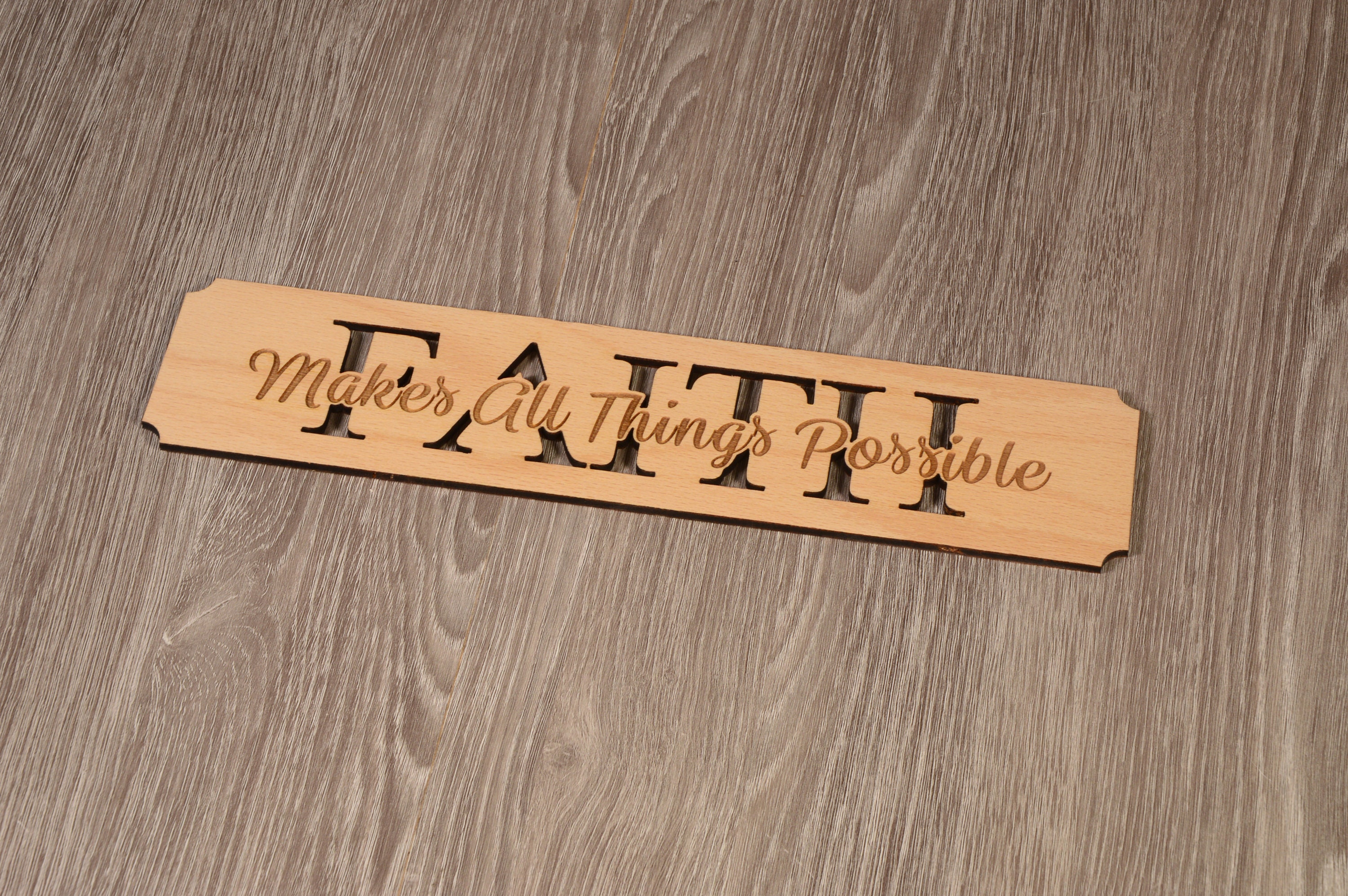 Faith Wall Sign, Faith Wood Wall Art, Faith Wall Decor, Faith Wooden ...