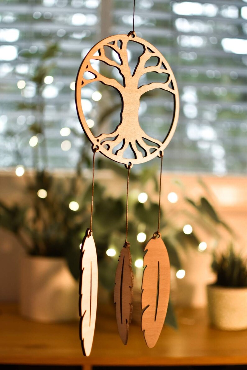 Wooden Dreamcatcher Tree of Life Dream Catcher Decor Wall | Etsy