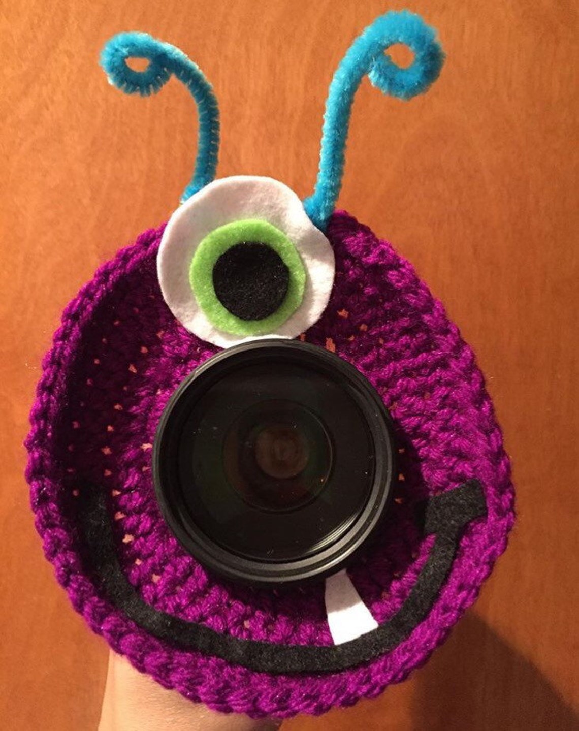 Little Monster Camera Lens Buddy, Crochet Camera Buddy, Monster Camera ...