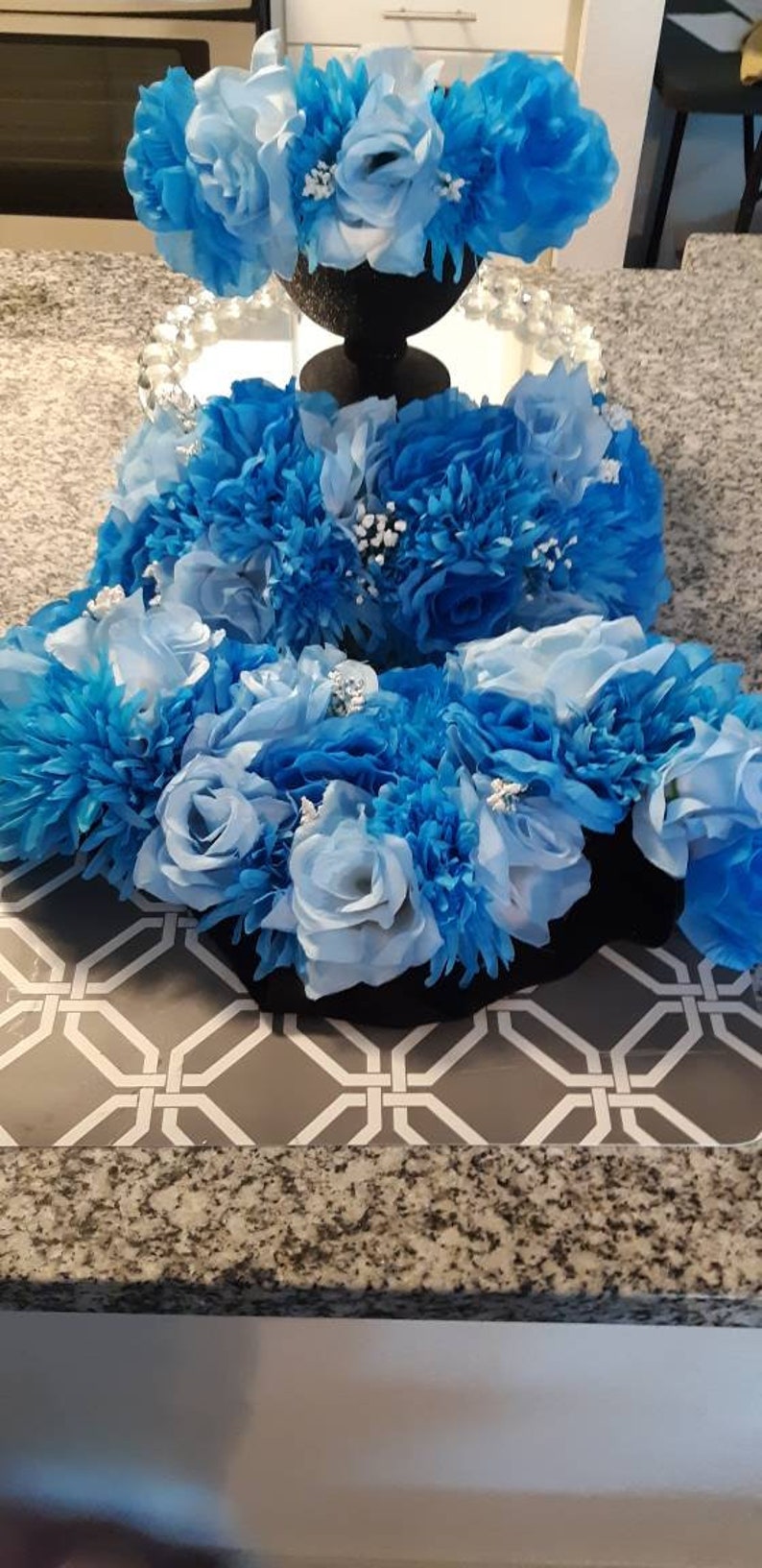 Blue floral maternity bra set | Etsy