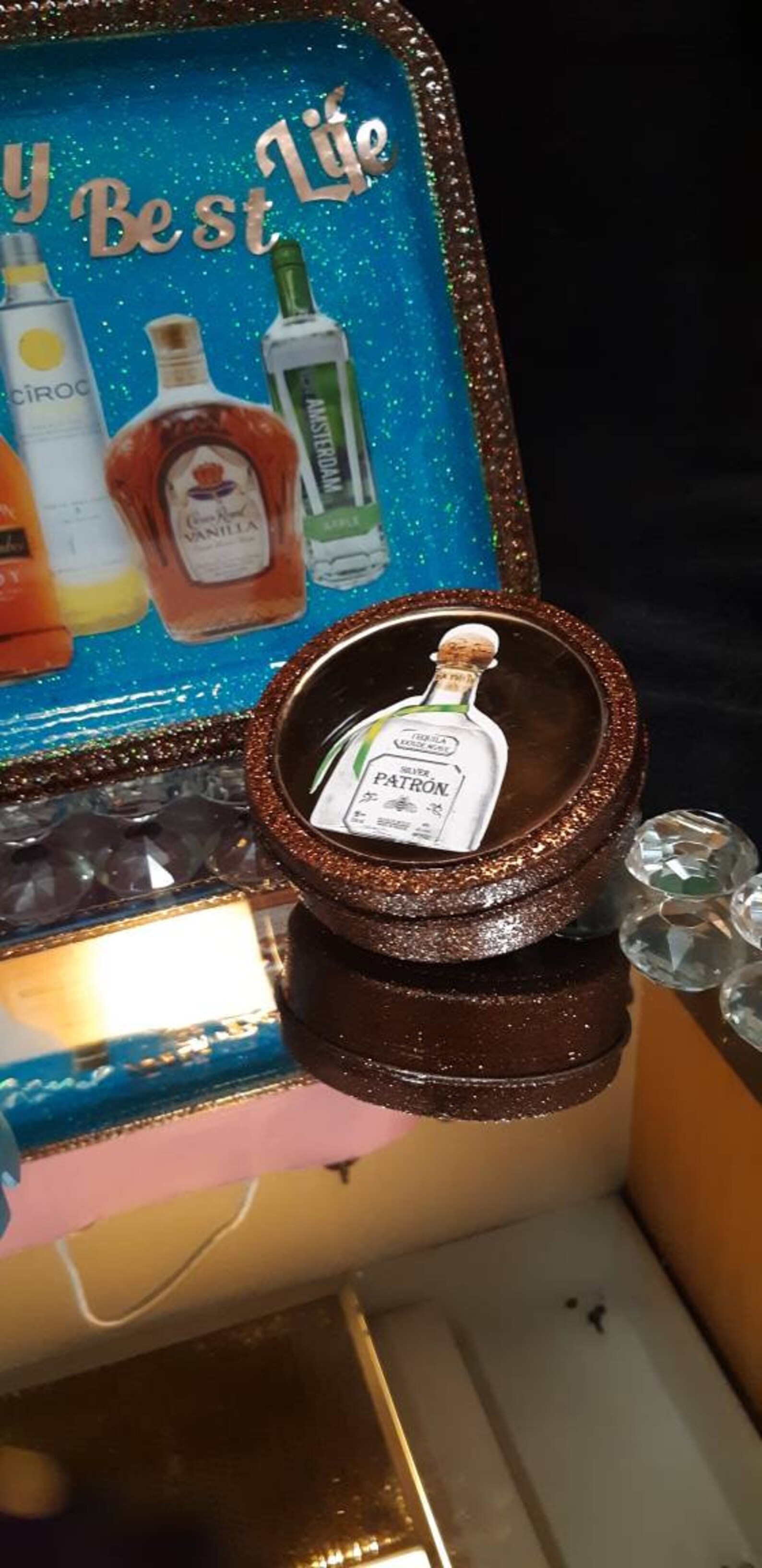 A Toast to Living Your Best Life Tray Set - Etsy