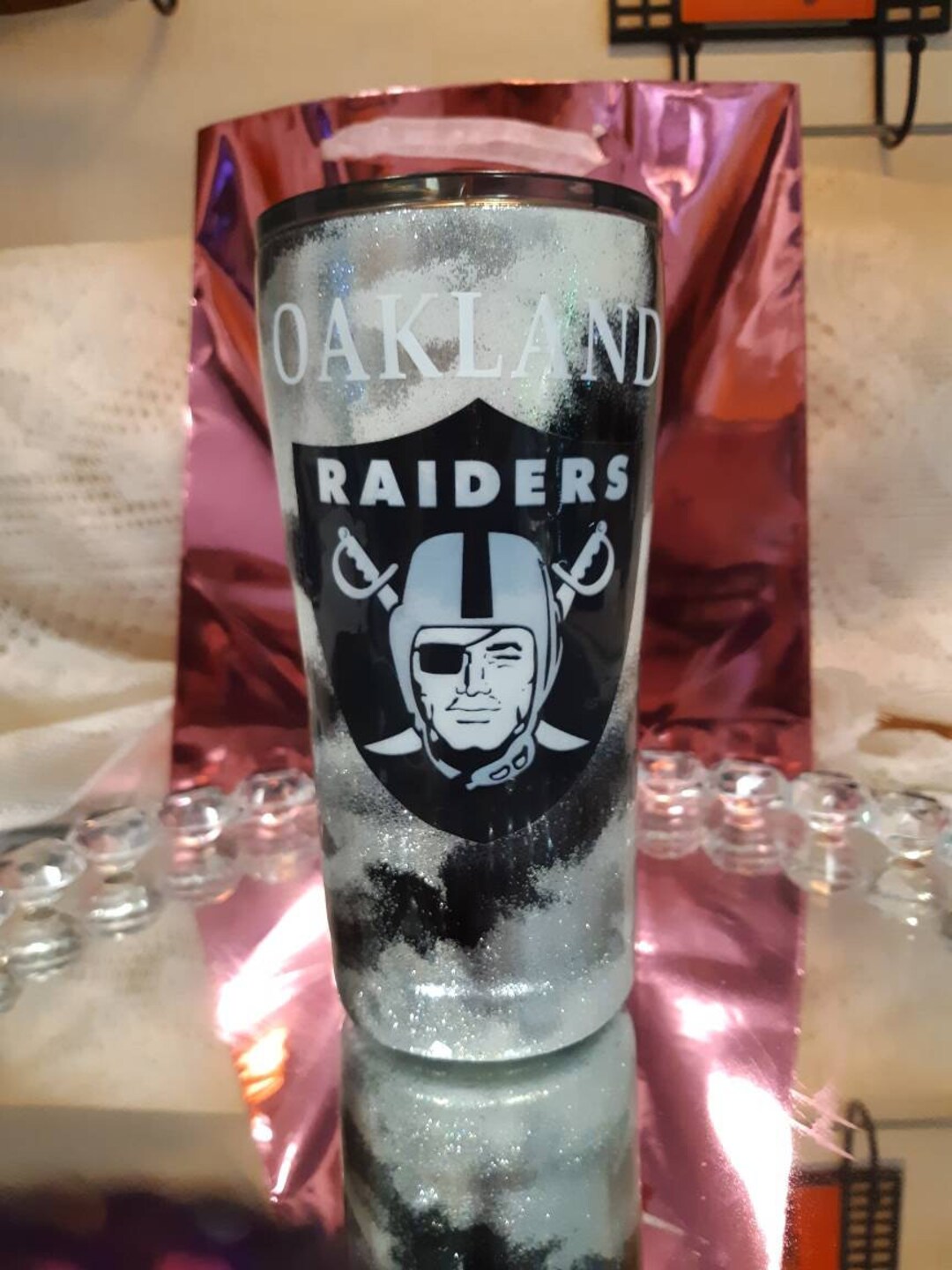 Oakland Raiders Cup 20oz - Etsy
