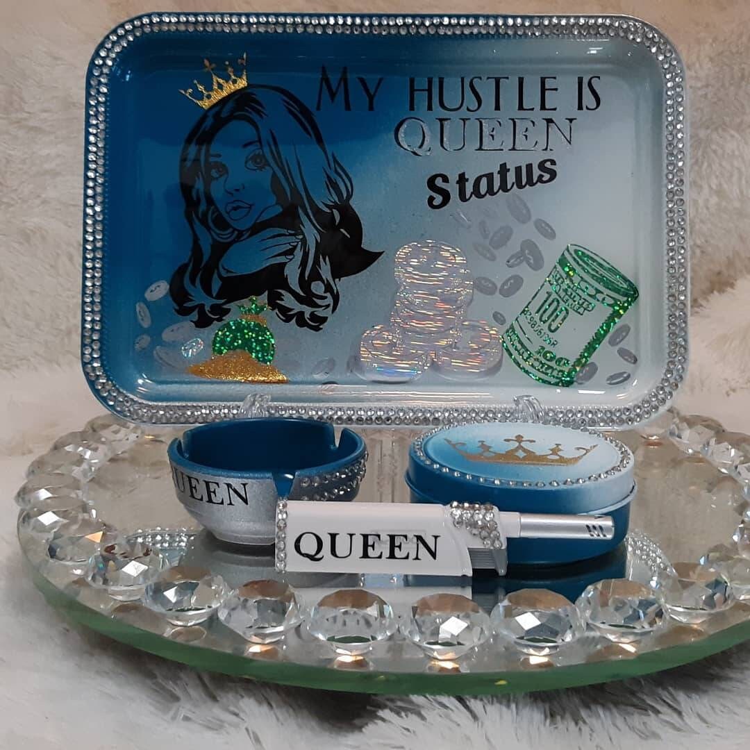 Bling money queen tray set | Etsy
