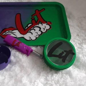 Lit Rolling Tray Set - Etsy