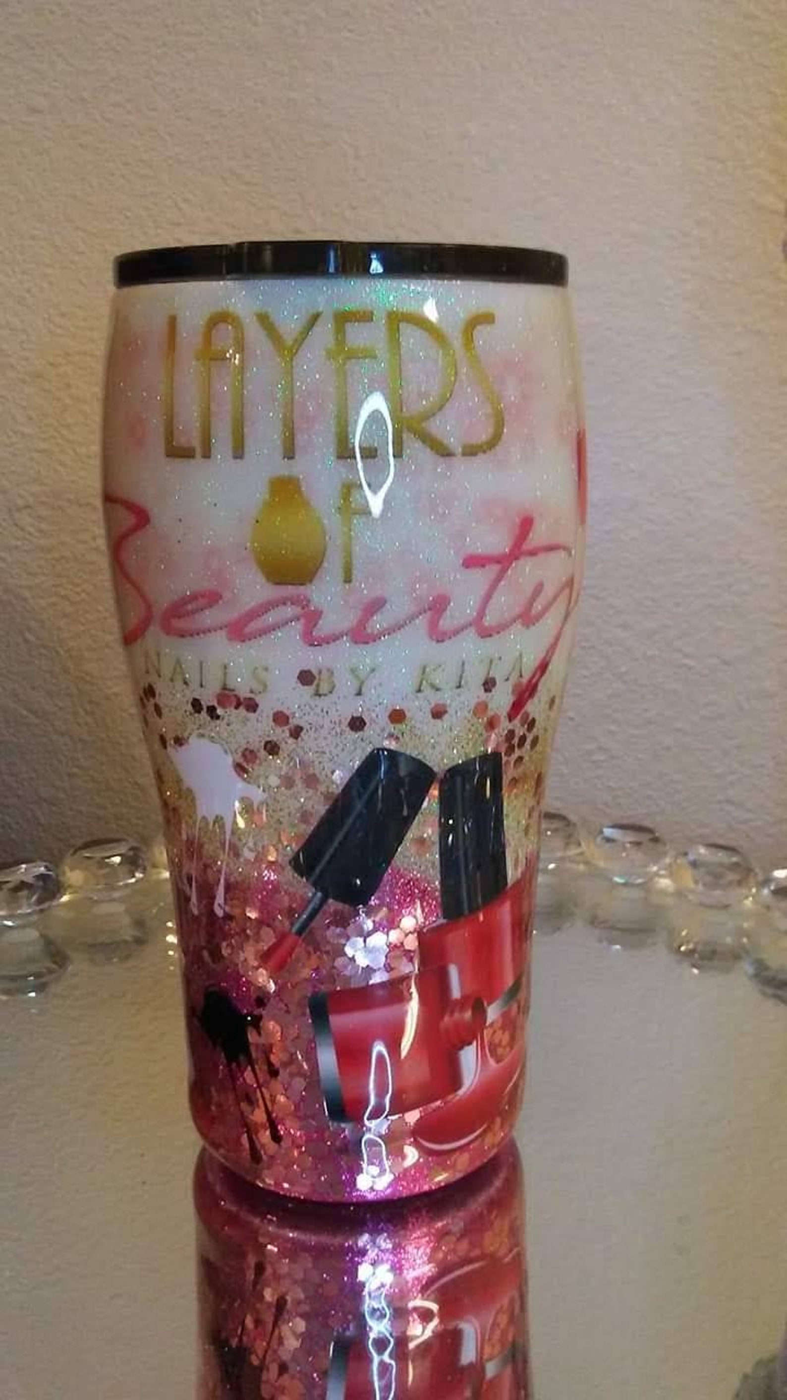 Custom Made Nail Tech Cup With Custom Logoof Nail Tech 20oz - Etsy