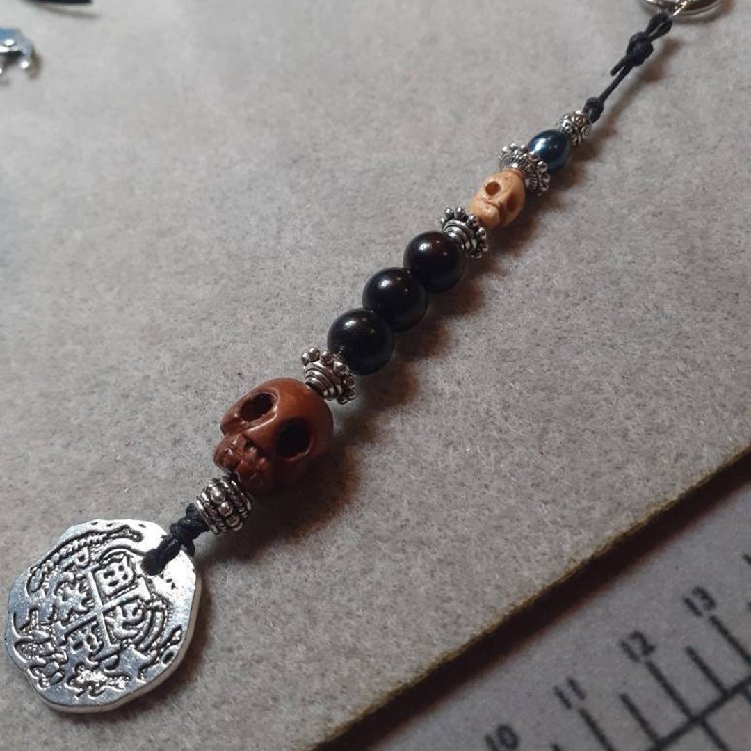 Johnny Depp Belt Clip Jeans Charm Key Chain Skull Charm - Etsy UK