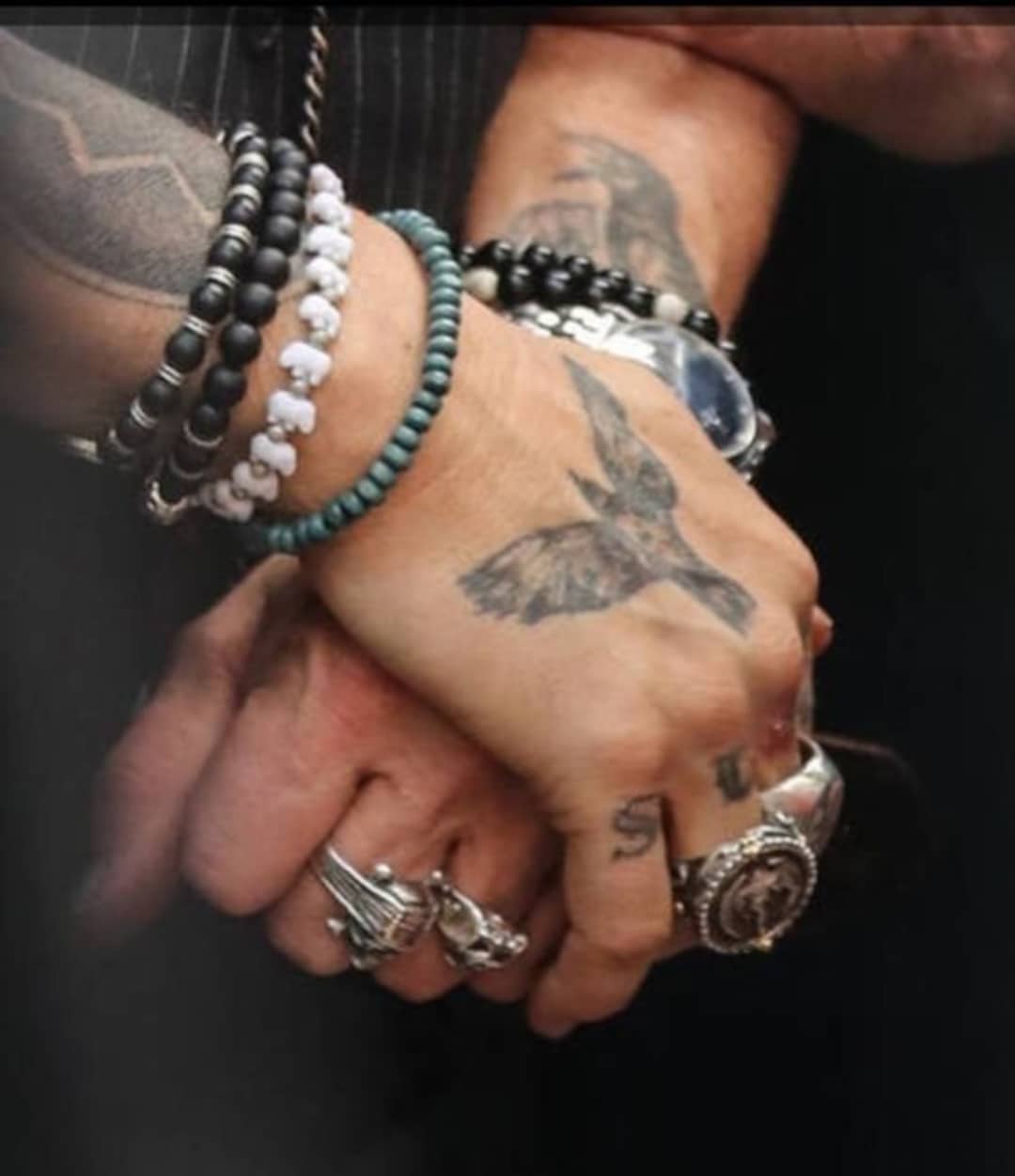 Johnny Depp Inspired Beaded Bracelets Turquoise Lava Skull - Etsy