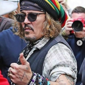 Johnny Depp Style Greek Turquoise Cross , Bronzite Turquoise and Black ...