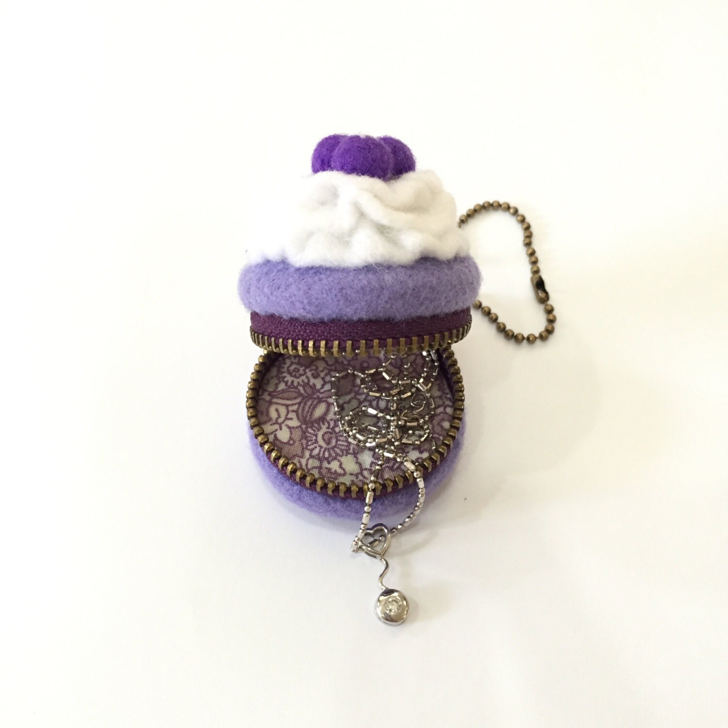 4 Cm Felt Blueberry Cupcake Macaron Coin Purse Macaron Purse - Etsy