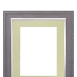 Scandi Slate Grey Photo Frame With Light Grey Mount, Grey Picture Frame ...