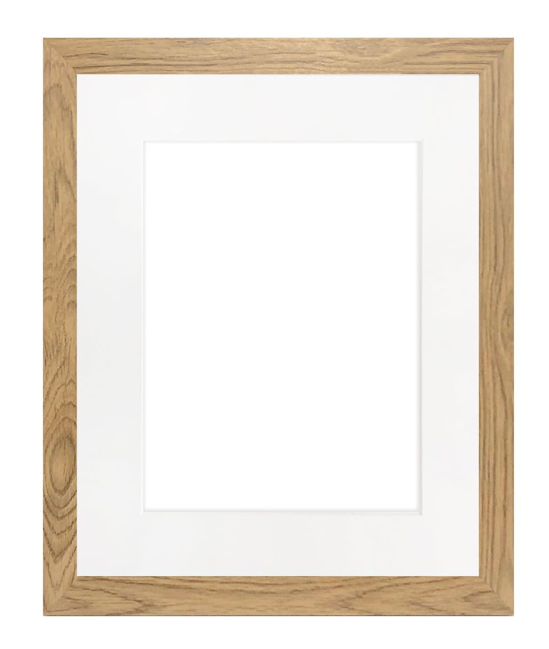 H7 Oak Frame With White Mount, MDF Wood Photo Frame, Oak Picture Frame ...