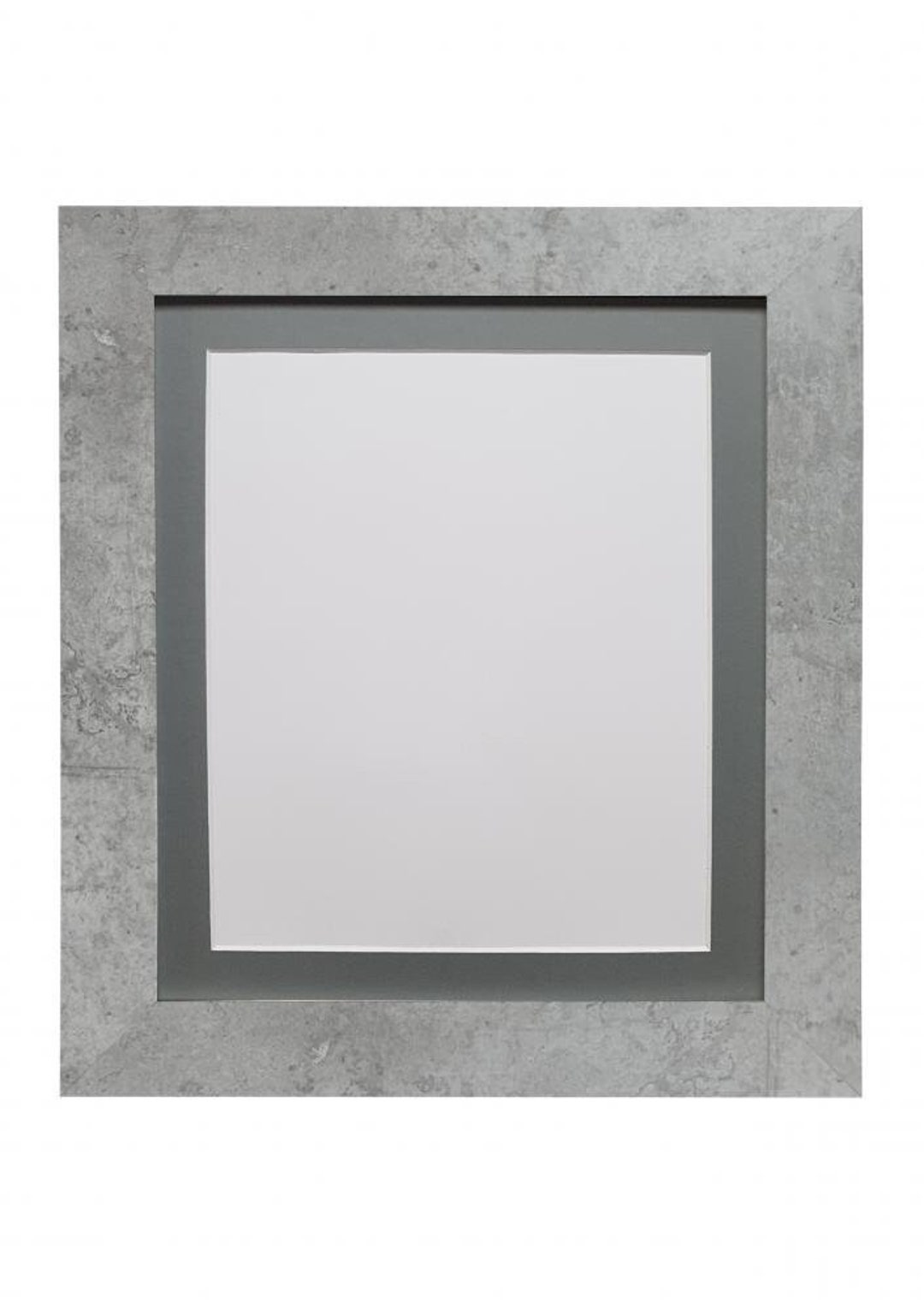 Metro Mineral Grey Photo Frame With Dark Grey Mount, Picture Frame ...