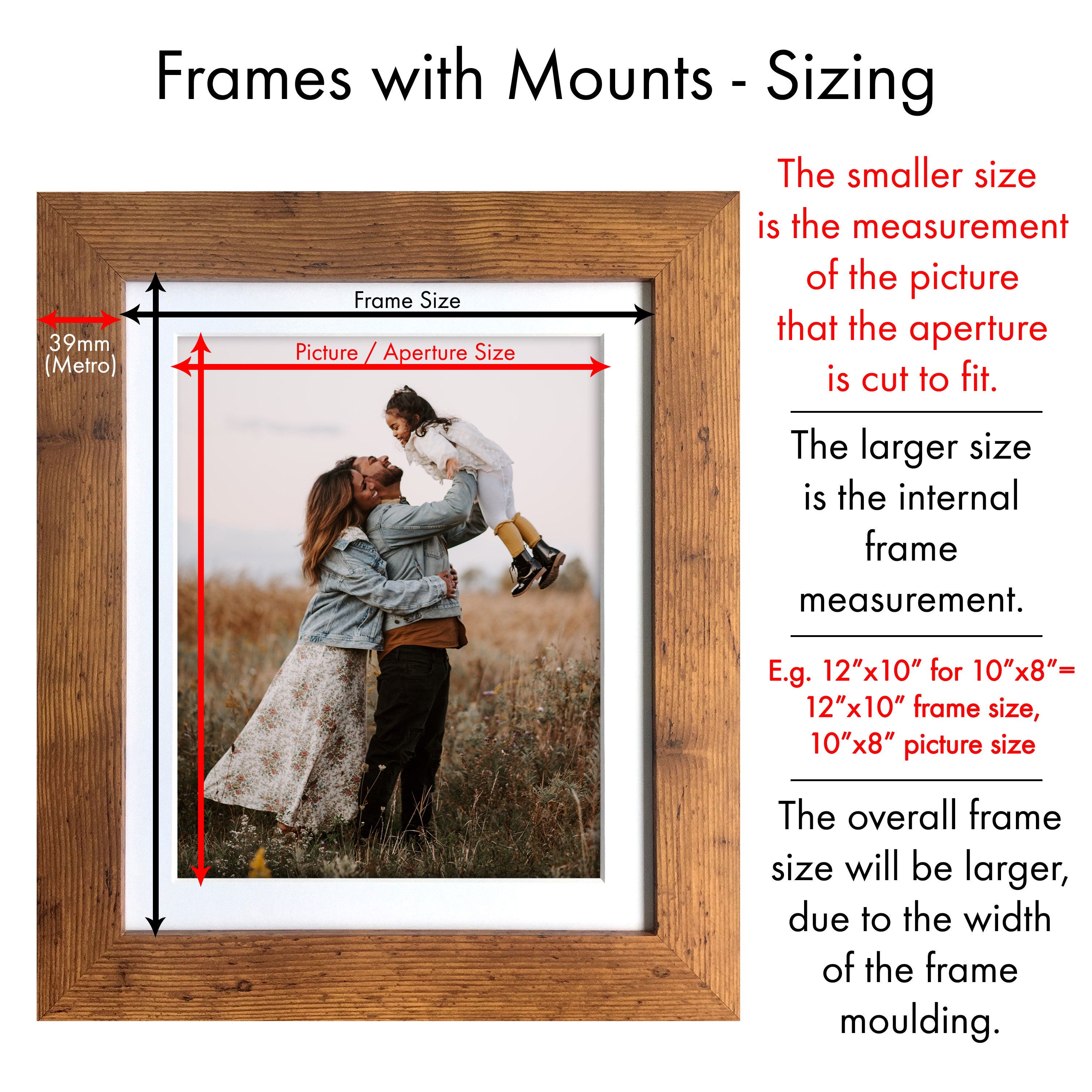 Scandi Black & Gold Photo Frame With Black Mount Gold Picture - Etsy UK