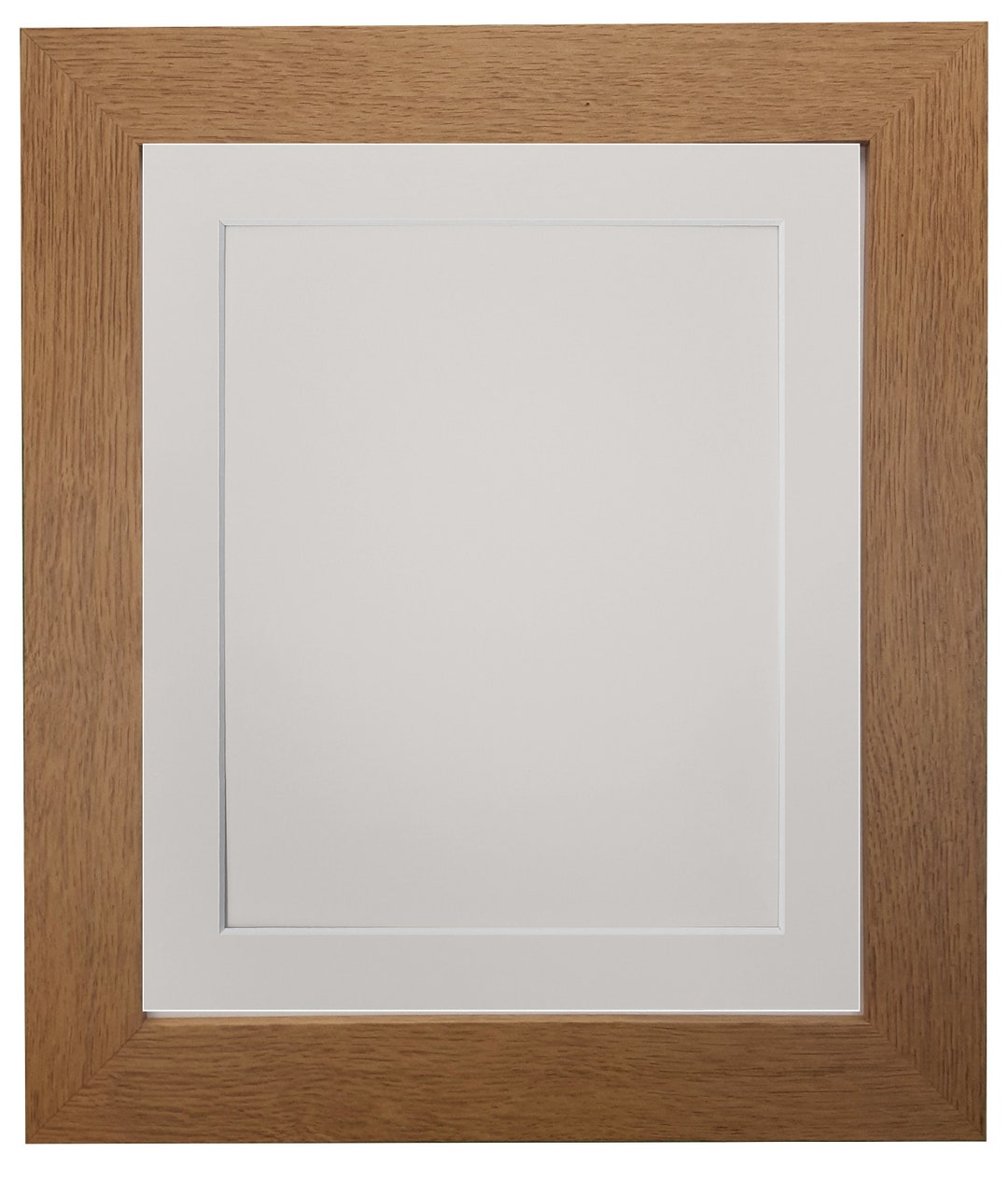 Metro Oak Photo Frame With Ivory Mount - Etsy UK