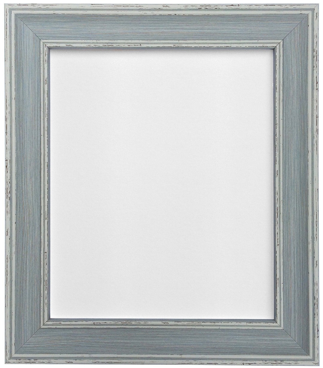 Scandi Blue Distressed Photo Frame: Recycled Plastic - Etsy UK