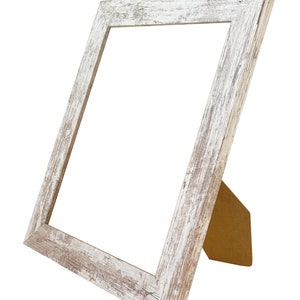 Metro Distressed White Photo Frame, White Wood Picture Frame, A4 Frame ...