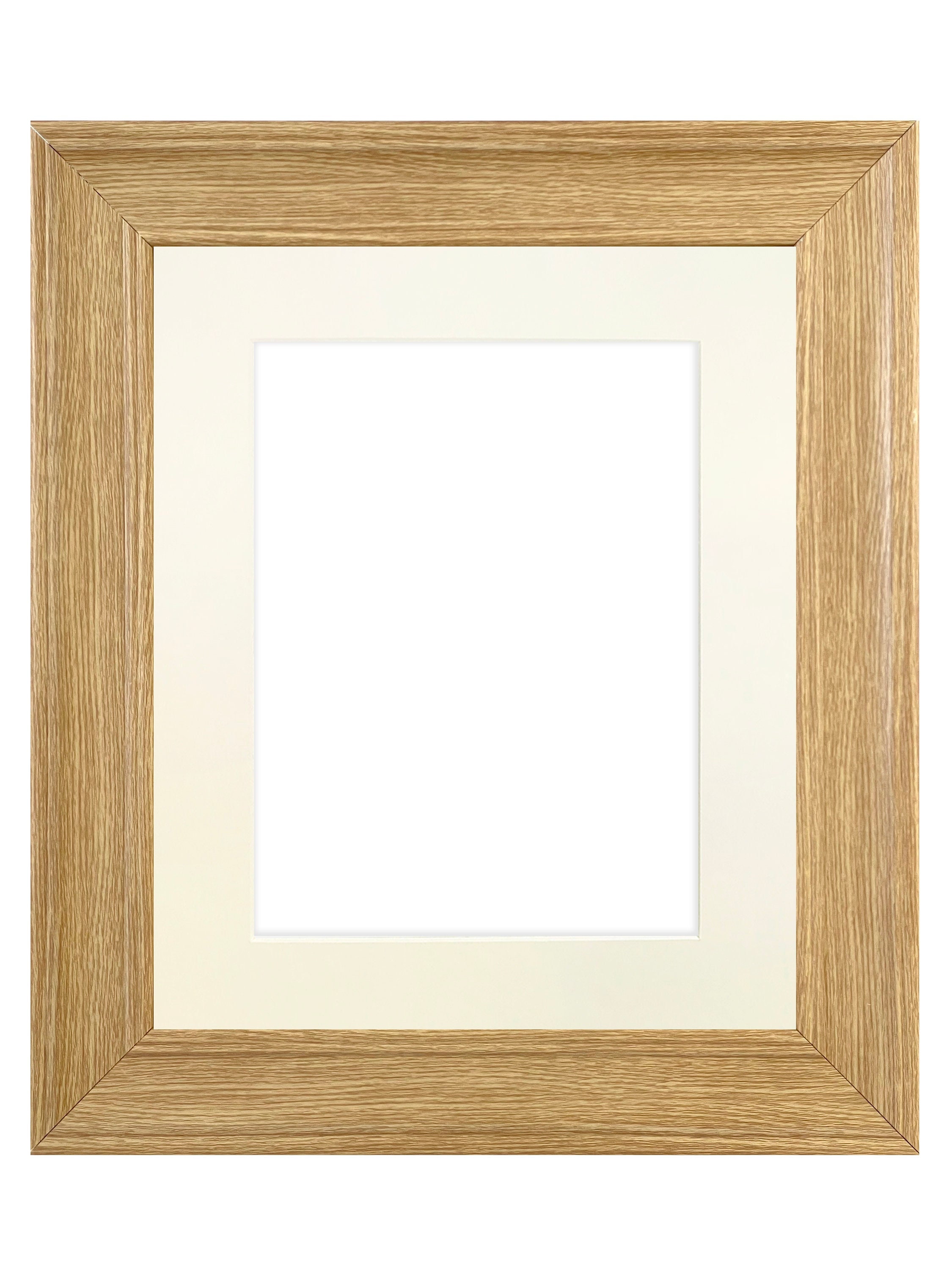 Scandi Oak Photo Frame With Ivory Mount Wood Picture Frame - Etsy UK