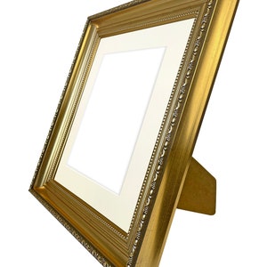 Large Shabby Chic Gold Photo Frame With Ivory Mount, Gold Picture Frame ...
