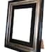 Scandi Black & Gold Photo Frame With Black Mount, Gold Picture Frame ...