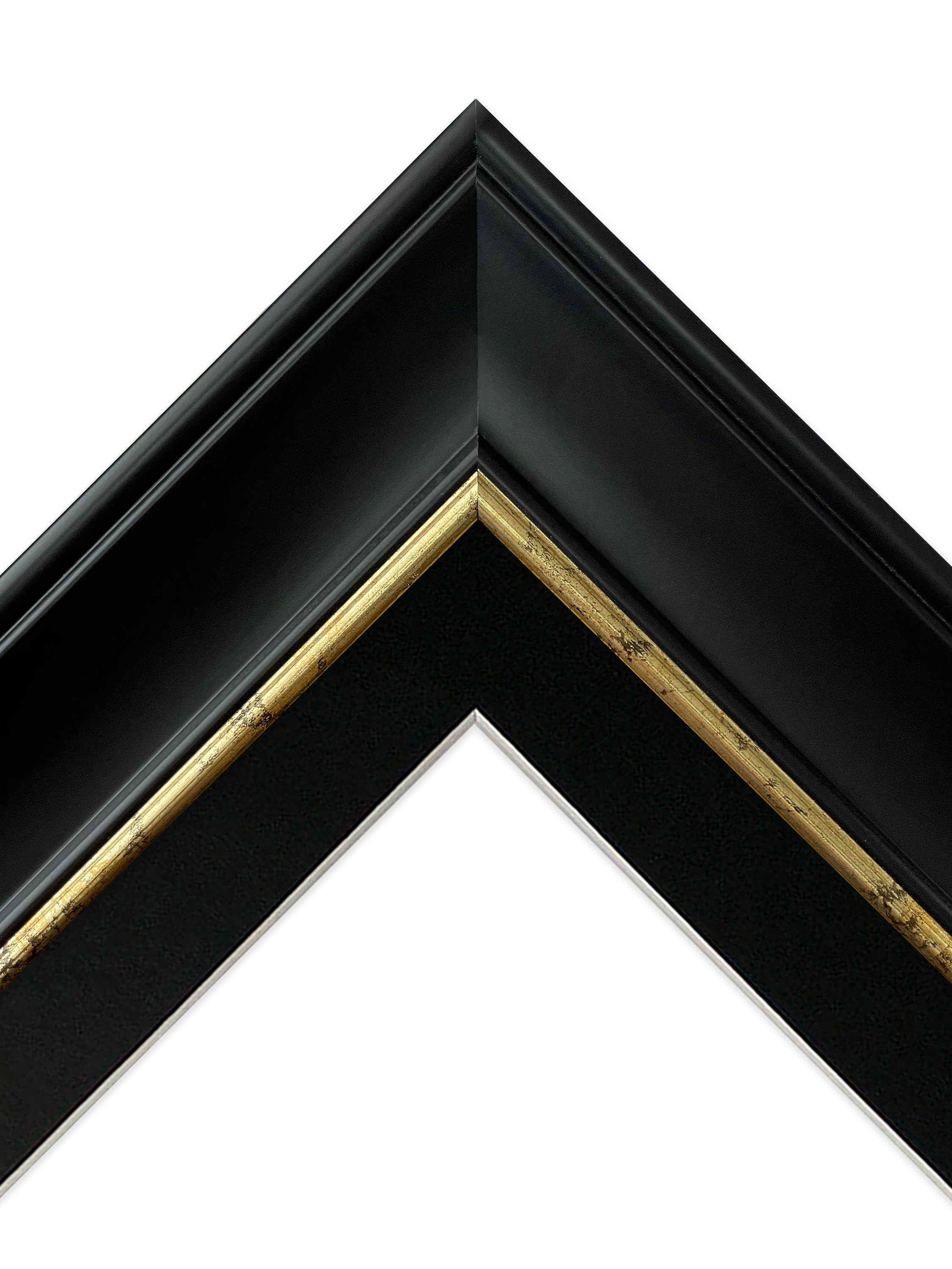 Scandi Black With Crackle Gold Photo Frame With Black Mount - Etsy UK